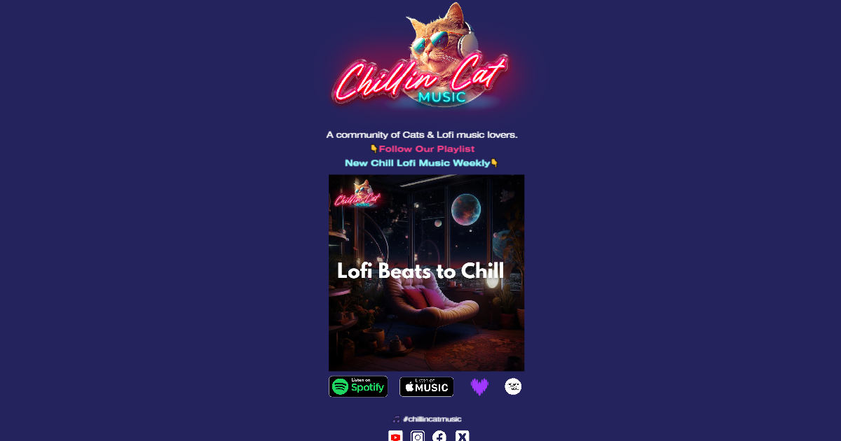Chillin Cat Music - Lofibeats weekly